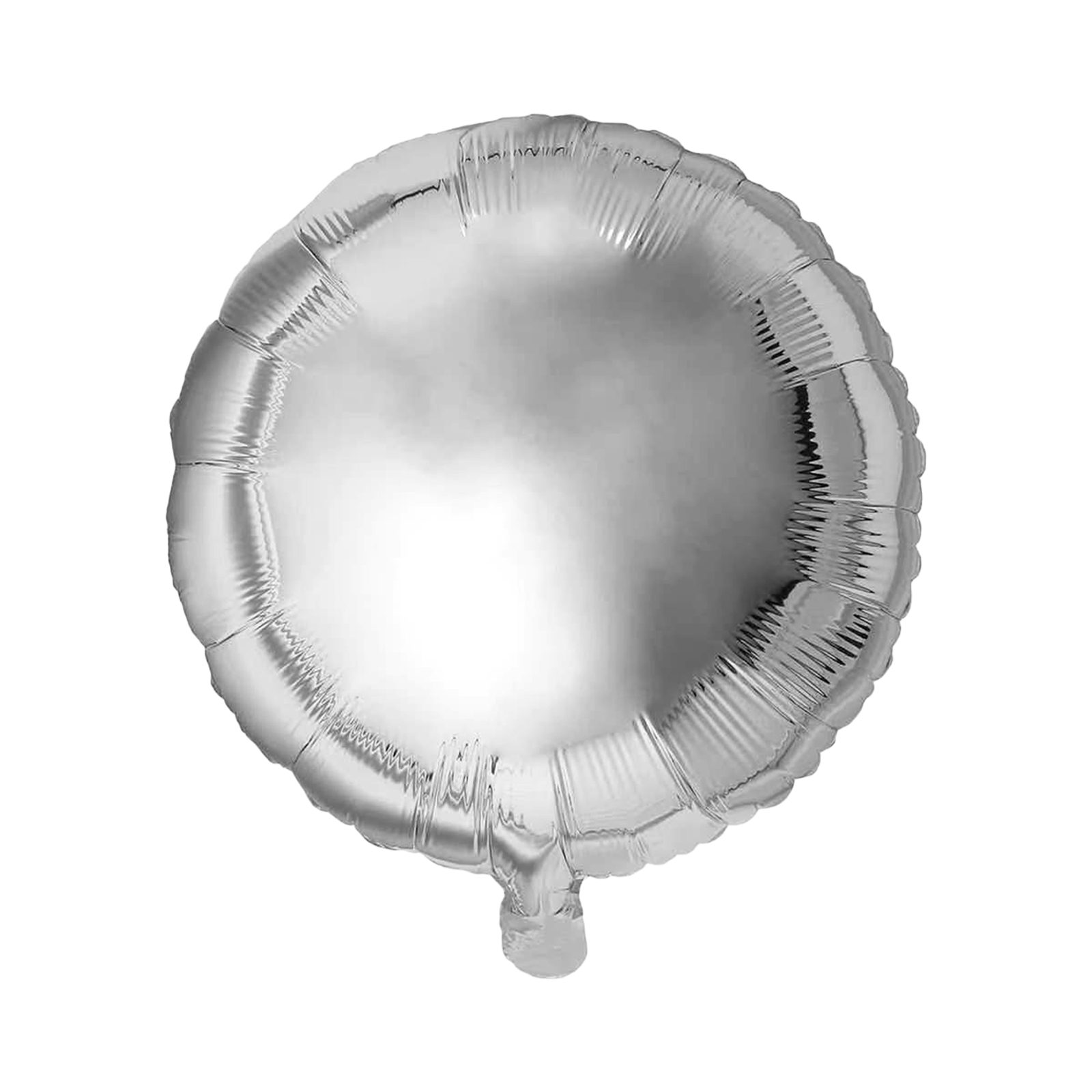 1-Piece 18″ Shiny Round Foil Balloon – Silver – Party Time Dubai