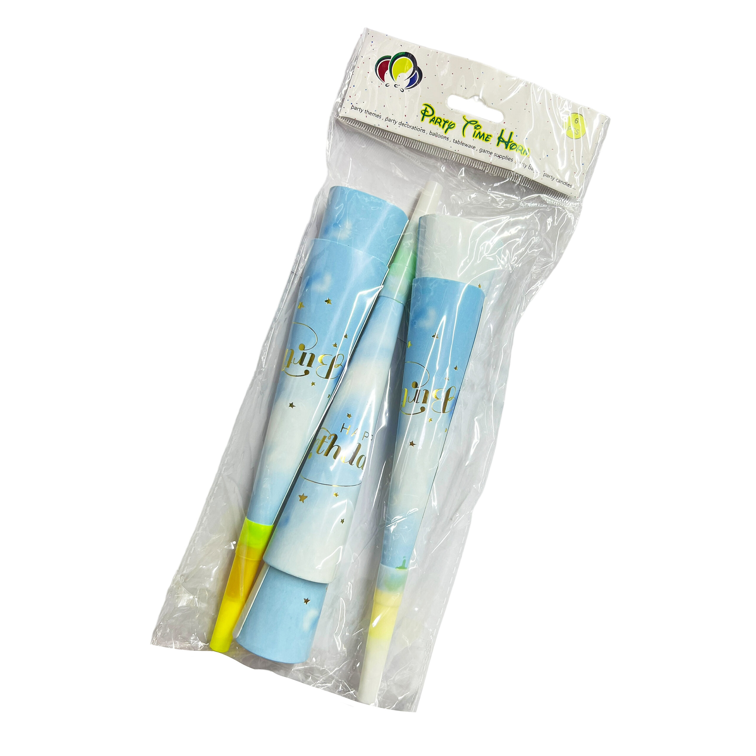 6-Pieces Happy Birthday Party Horns, Birthday Party Favors – Party Time ...