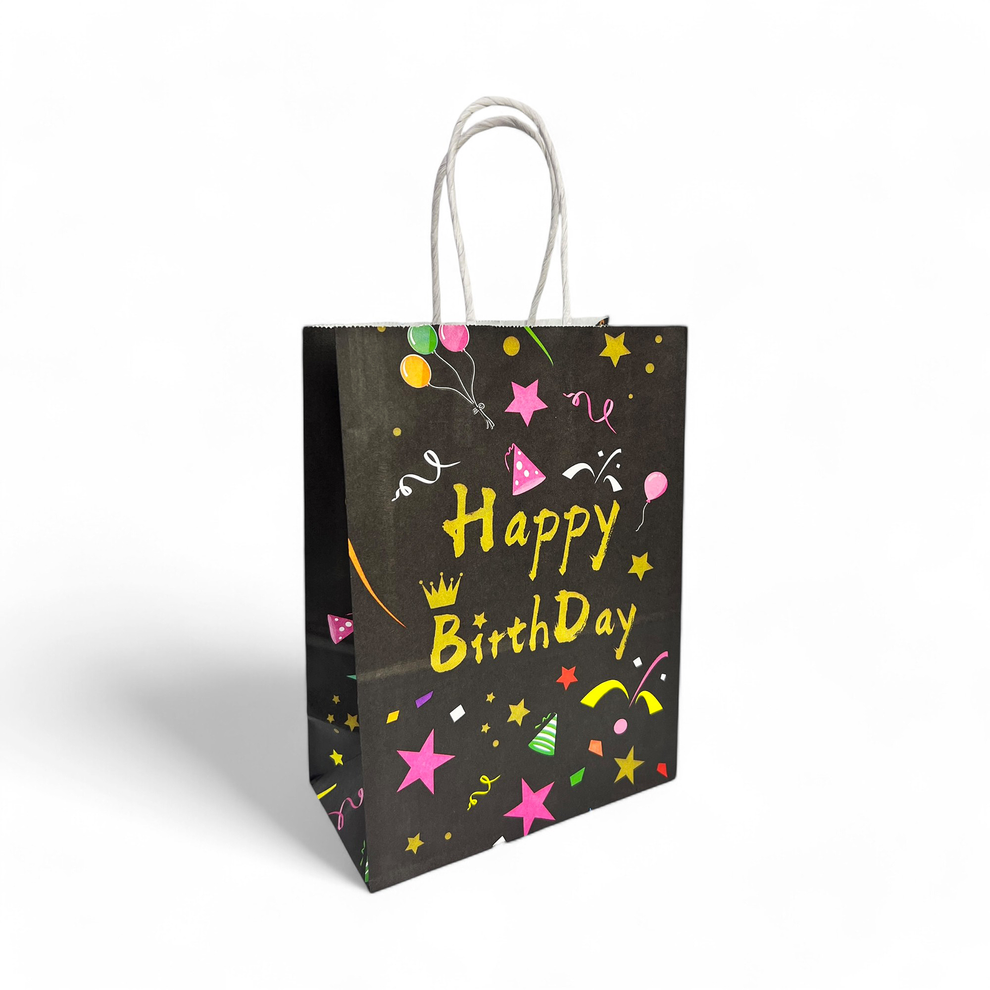 12-Pieces 22x15x8cm Happy Birthday Paper Bags – Birthday Party Favor ...