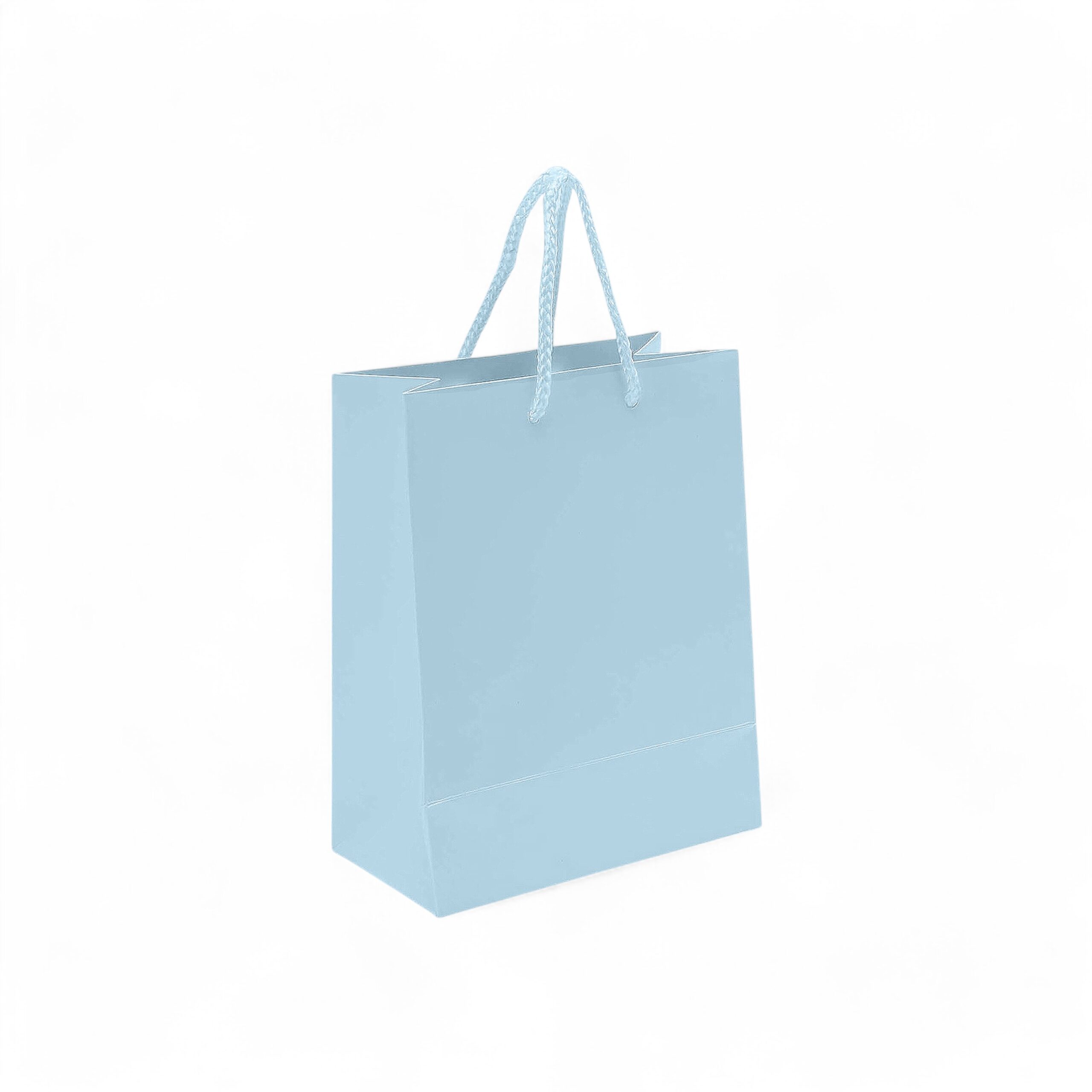 12pcs 23x18x10cm A5 Light Blue Paper Bags, Gift Bags – Party Time Dubai