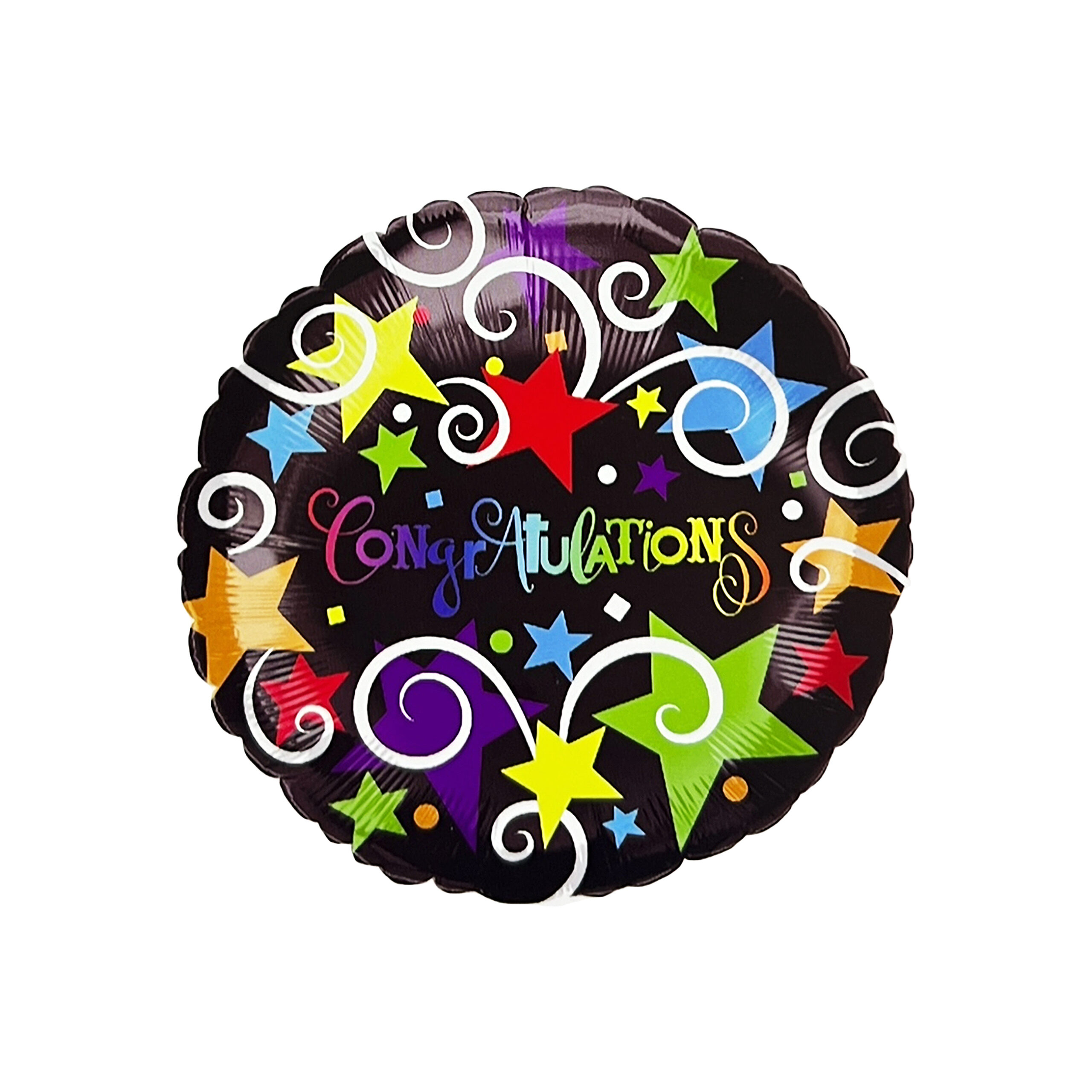 1pc 18″ Round Congratulations Foil Balloon – Party Time Dubai