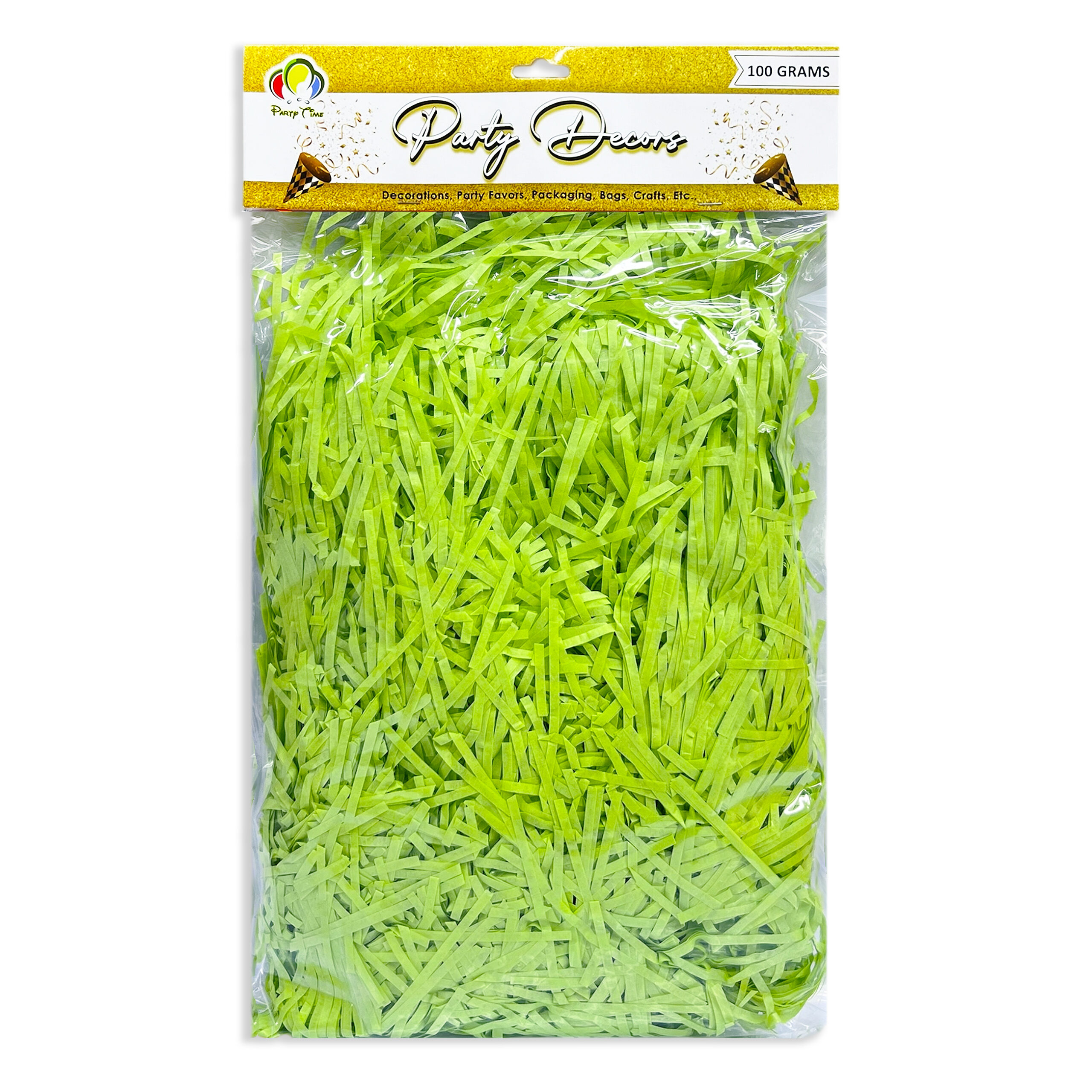 100grams Light Green Shredded Papers, Gift Box Fillers – Party Time Dubai