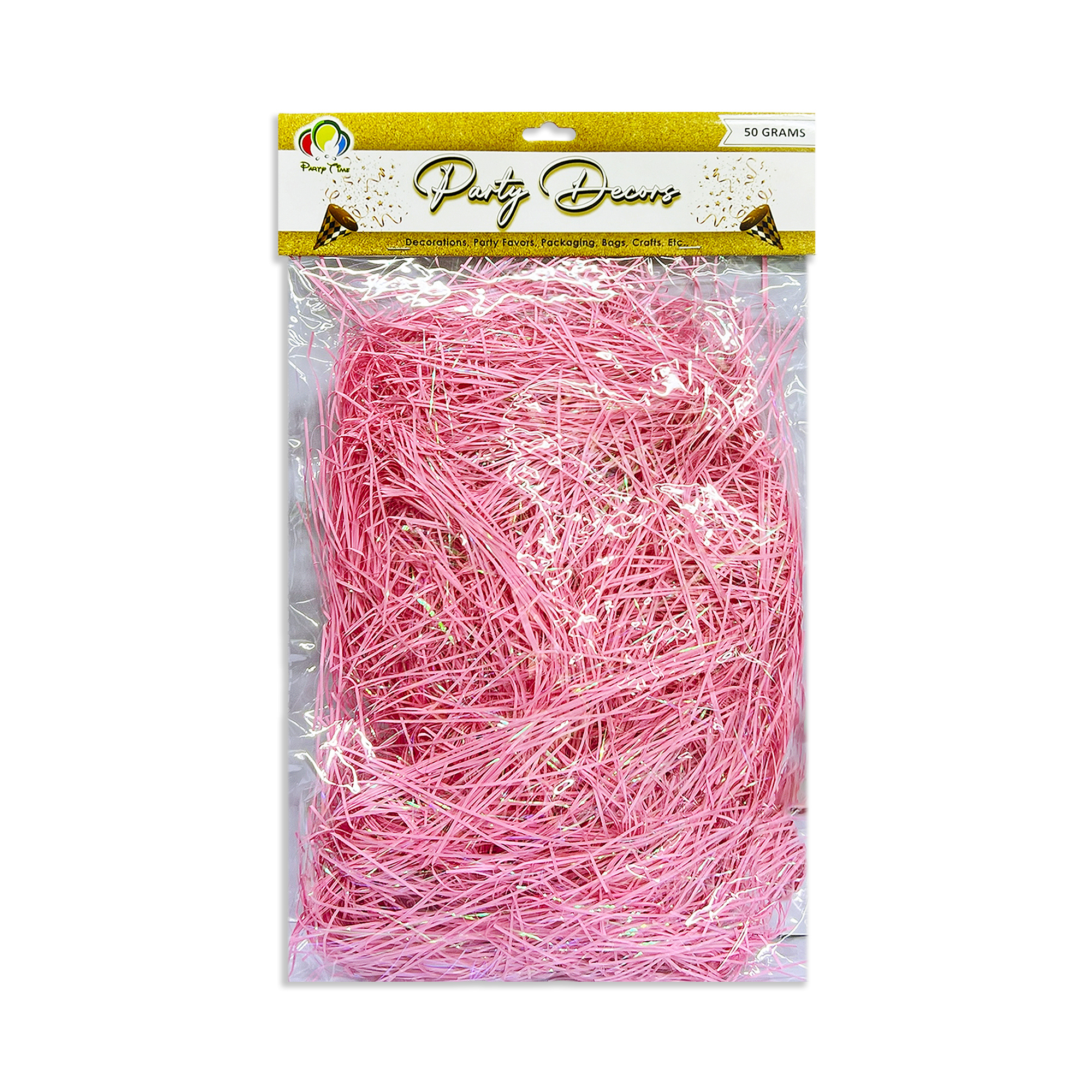 50grams Light Pink Shredded Papers with Shiny Iridescent Films, Gift ...