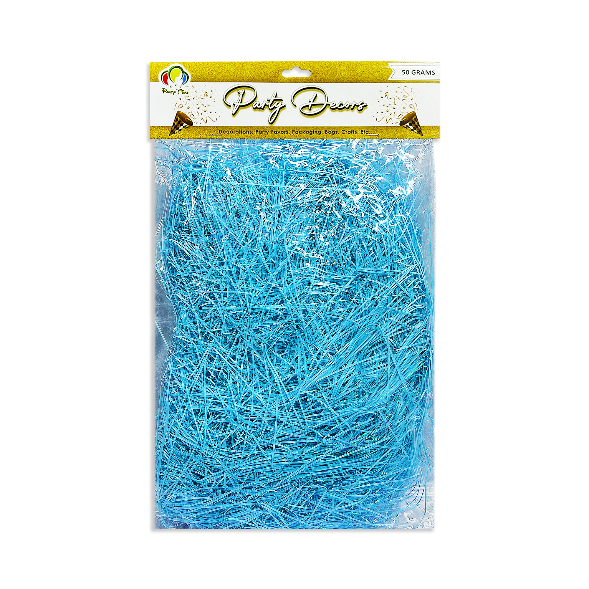 50grams Light Blue Shredded Papers with Shiny Iridescent Films, Gift ...