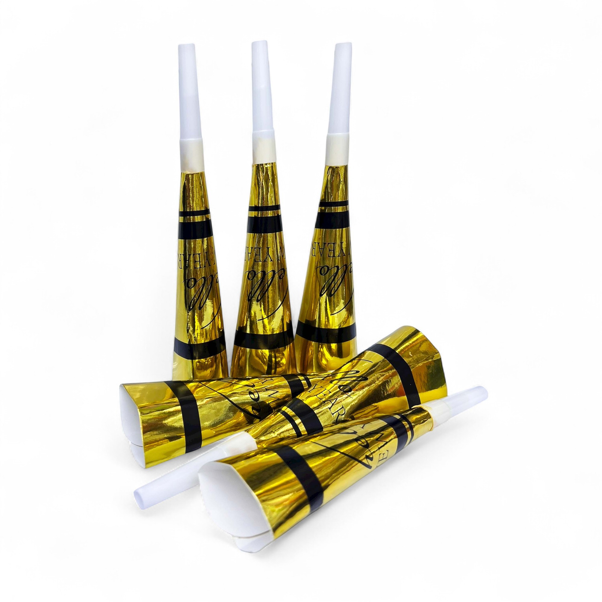 6pcs 20cm Happy New Year Party Horns, New Year’s Eve Party Favors ...